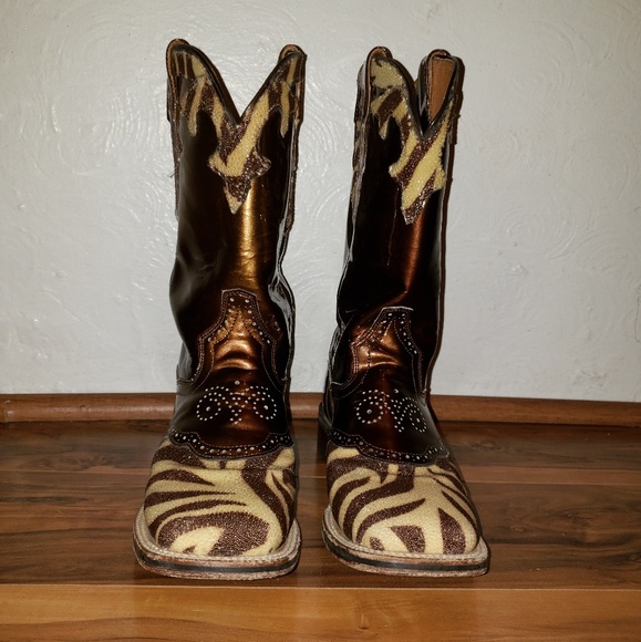 Dan Post | Shoes | Square Toe Stingray Cowboy Boots | Poshmark